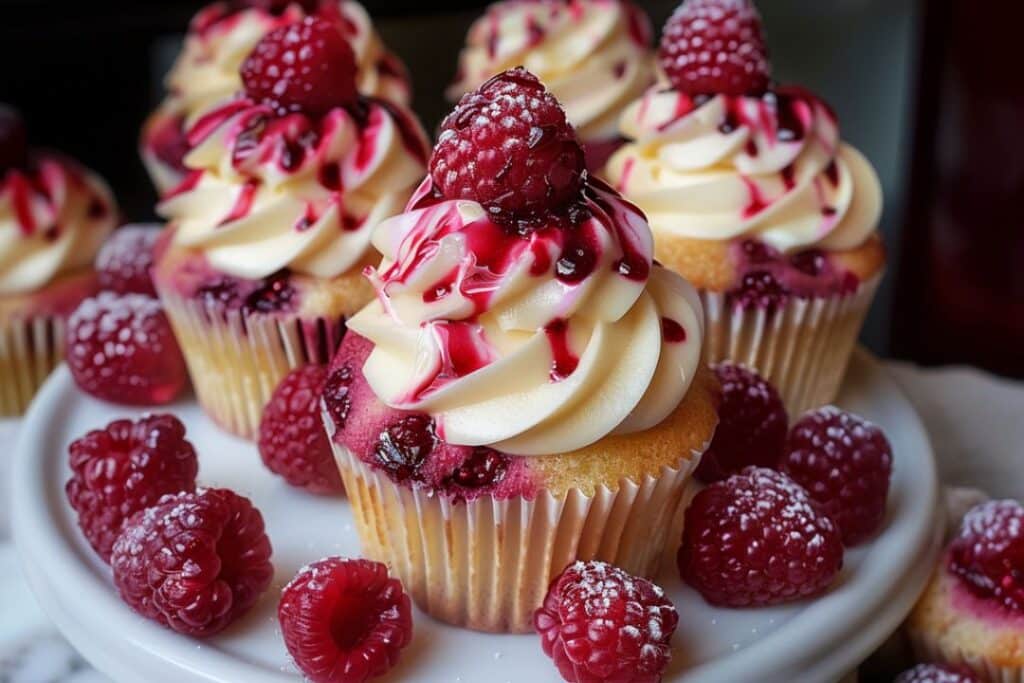 Raspberry Cheesecake Cupcakes Recipe | Tessa Recipes
