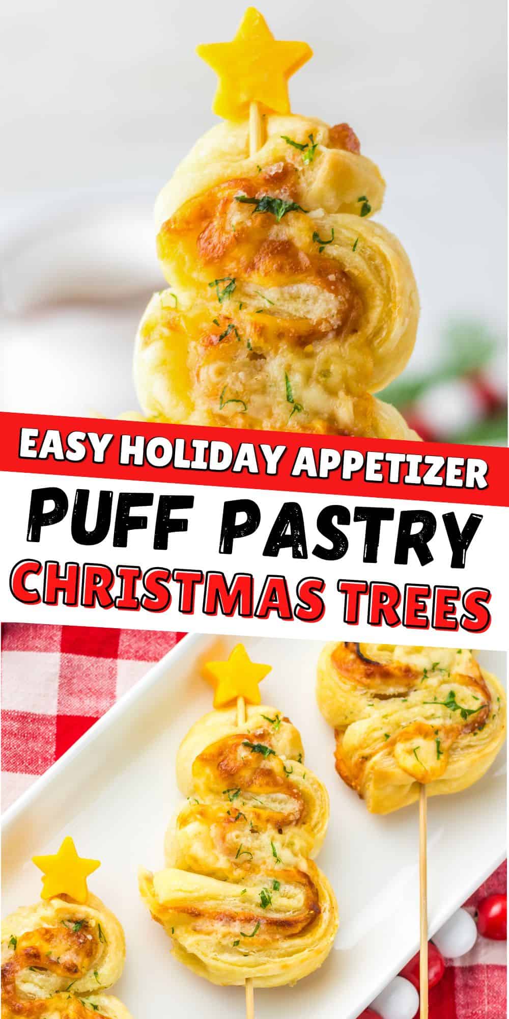 Puff Pastry Christmas Trees with Ham and Cheese | Tessa Recipes