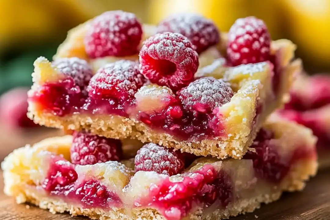 Raspberry Lemon Tart Bars - | Tessa Recipes