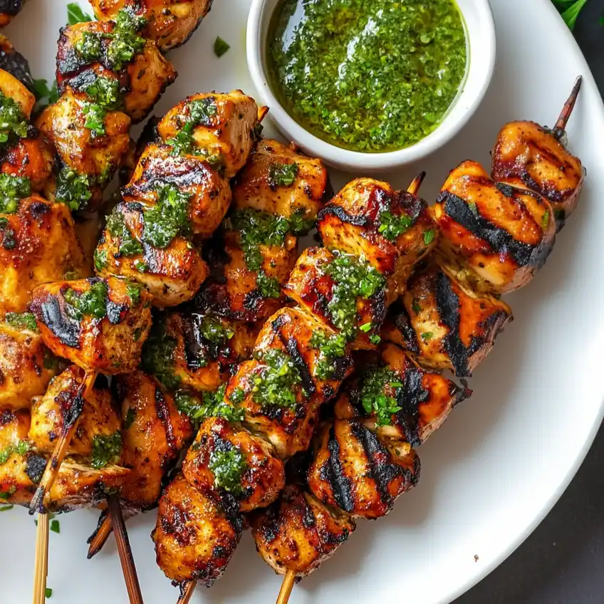 Peruvian Grilled Chicken Skewers | Tessa Recipes