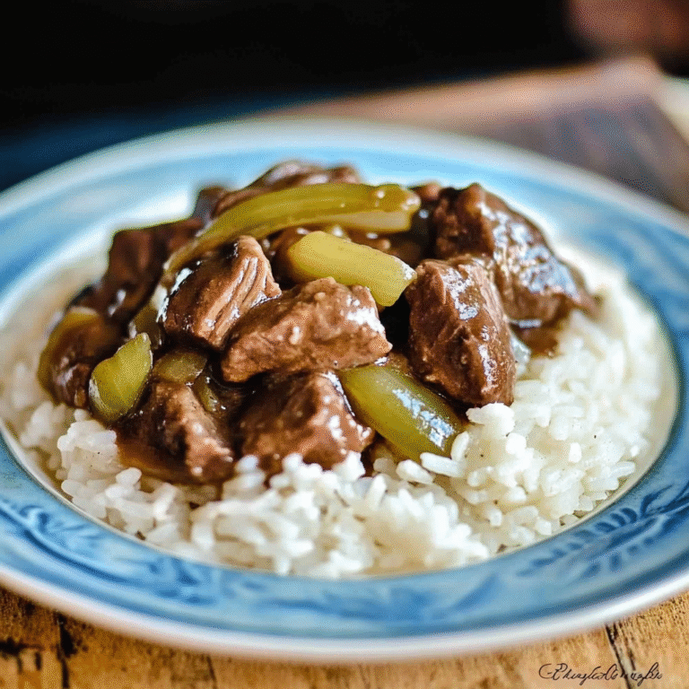 Beef Tips and Rice | Tessa Recipes
