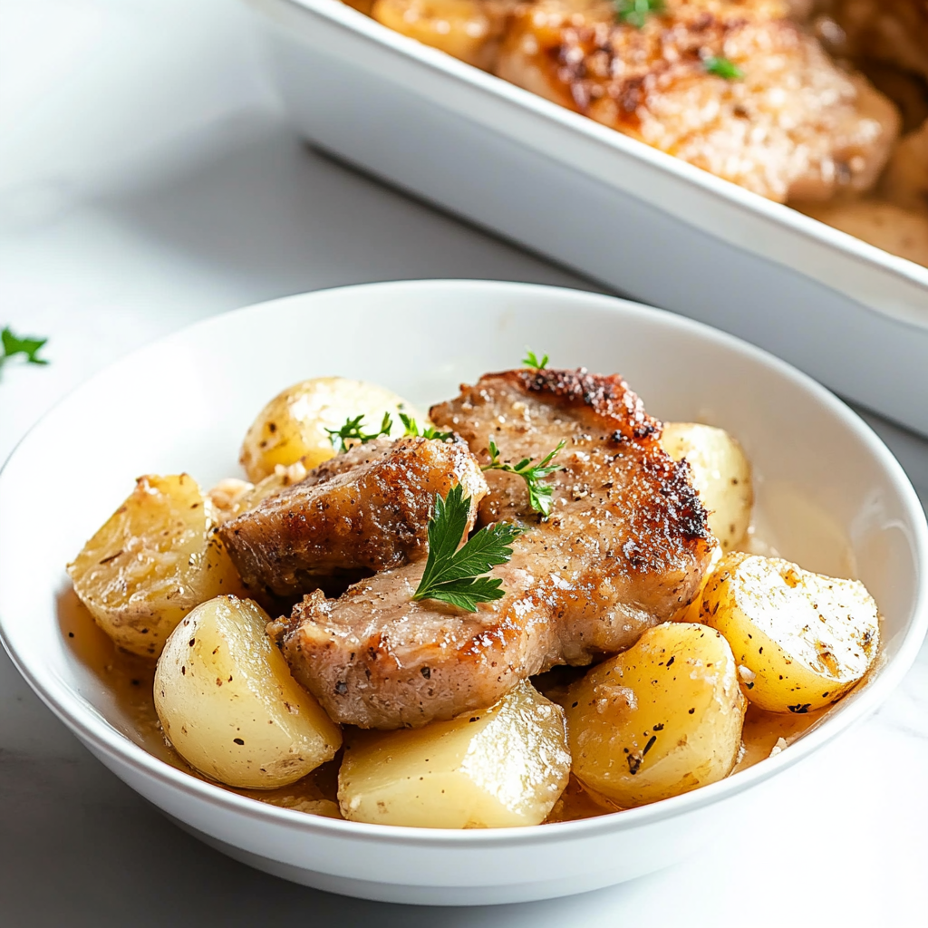 Best Pork Chop Potato Casserole Recipe | Tessa Recipes