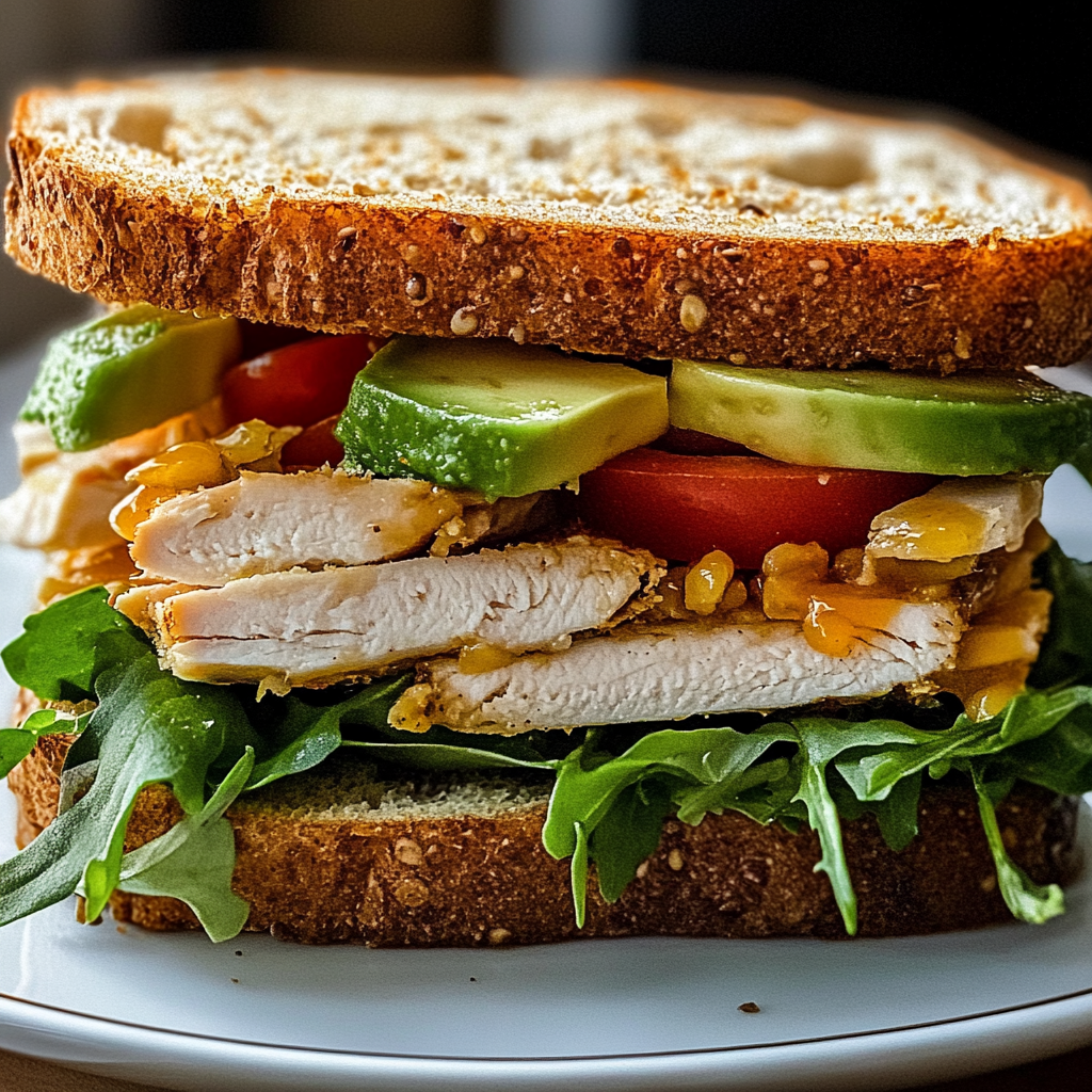 Honey Mustard Turkey Avocado Sandwich | Tessa Recipes