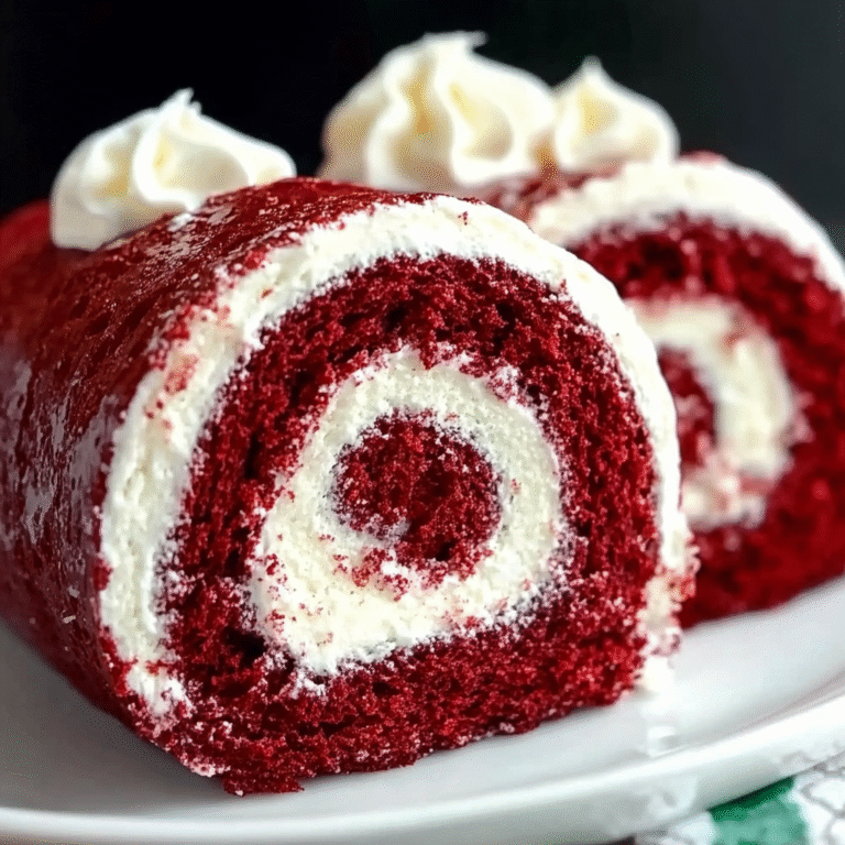 Red Velvet Cake Roll Recipe | Tessa Recipes