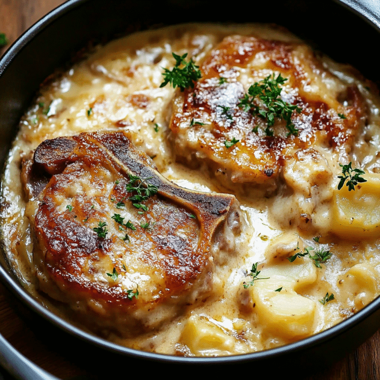 Smothered Pork Chop And Scalloped Potato Casserole Tessa Recipes smothered-pork-chop-and-scalloped-potato-casserole-tessa-recipes