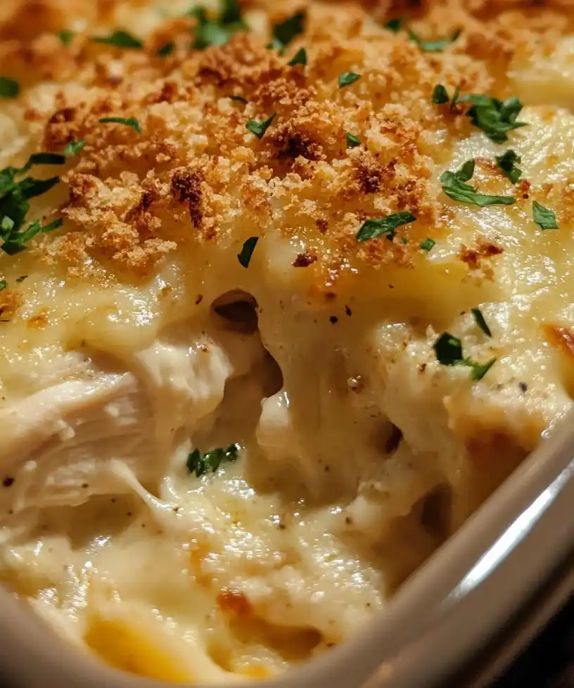 Baked Cheesy Chicken Casserole (Easy & Creamy) | Tessa Recipes