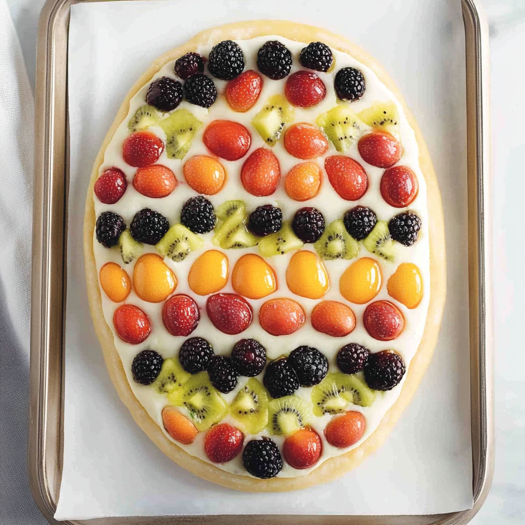 Easter Egg Fruit Pizzas | Tessa Recipes