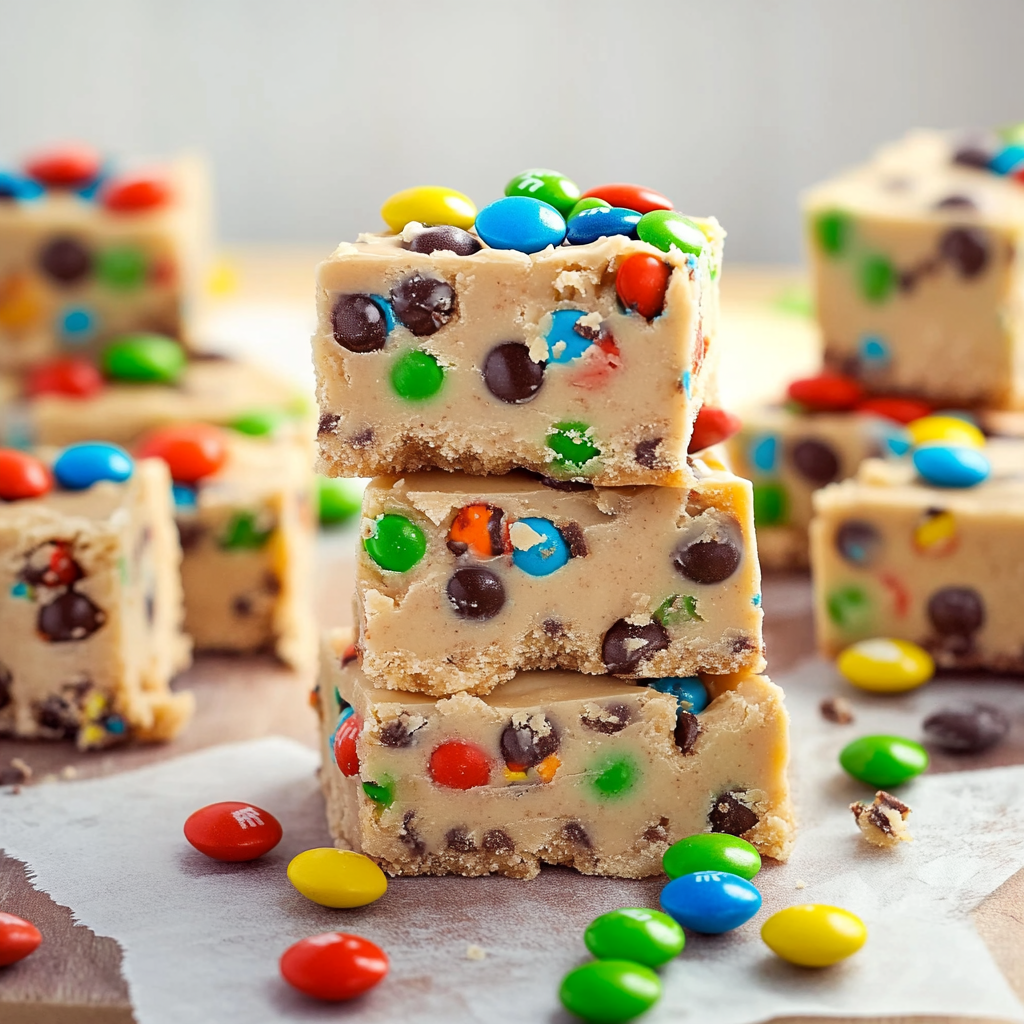 M&M Cookie Dough Fudge | Tessa Recipes