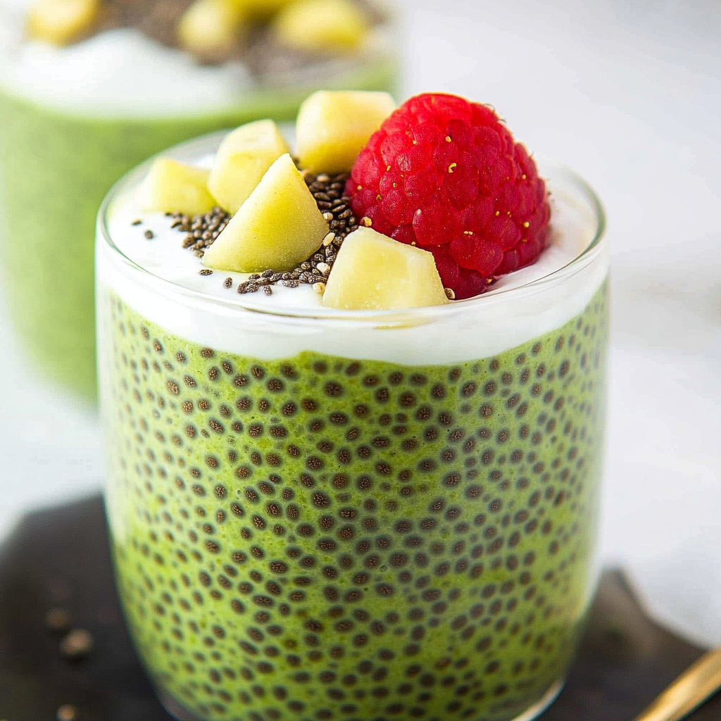 Matcha Chia Pudding Recipe | Tessa Recipes