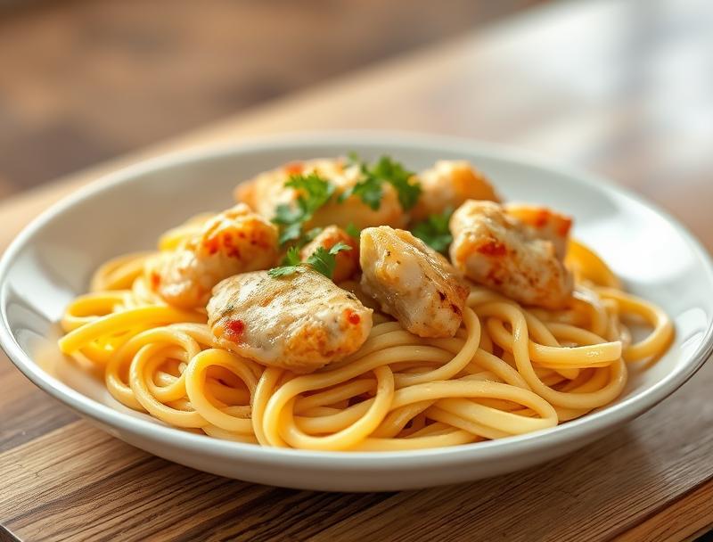 Creamy Quick Chicken Rich Buttered Noodles | Tessa Recipes