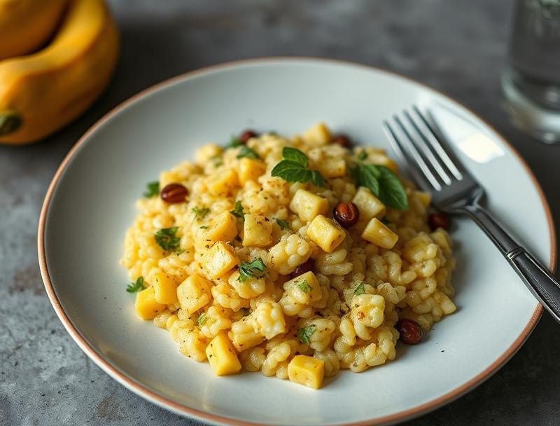 Creamy Rich Squash Blossom Sweet Risotto | Tessa Recipes