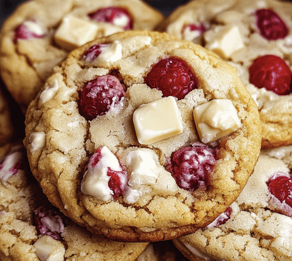 White Chocolate Raspberry Cookies | Tessa Recipes