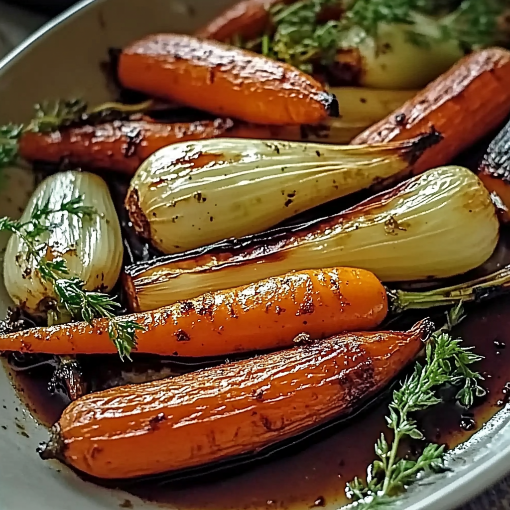 Balsamic Roasted Fennel and Carrots | Tessa Recipes
