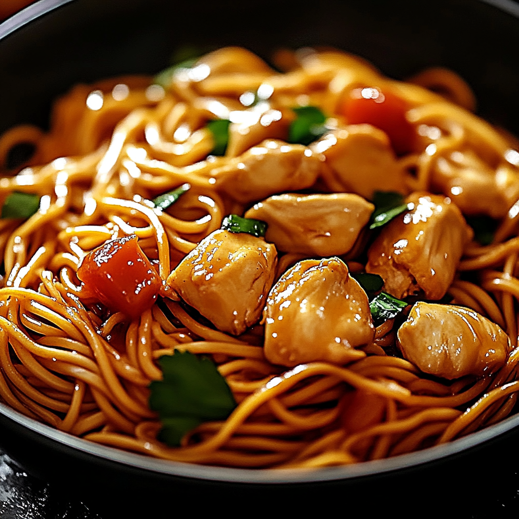 Chicken Spaghetti Lo Mein | Tessa Recipes