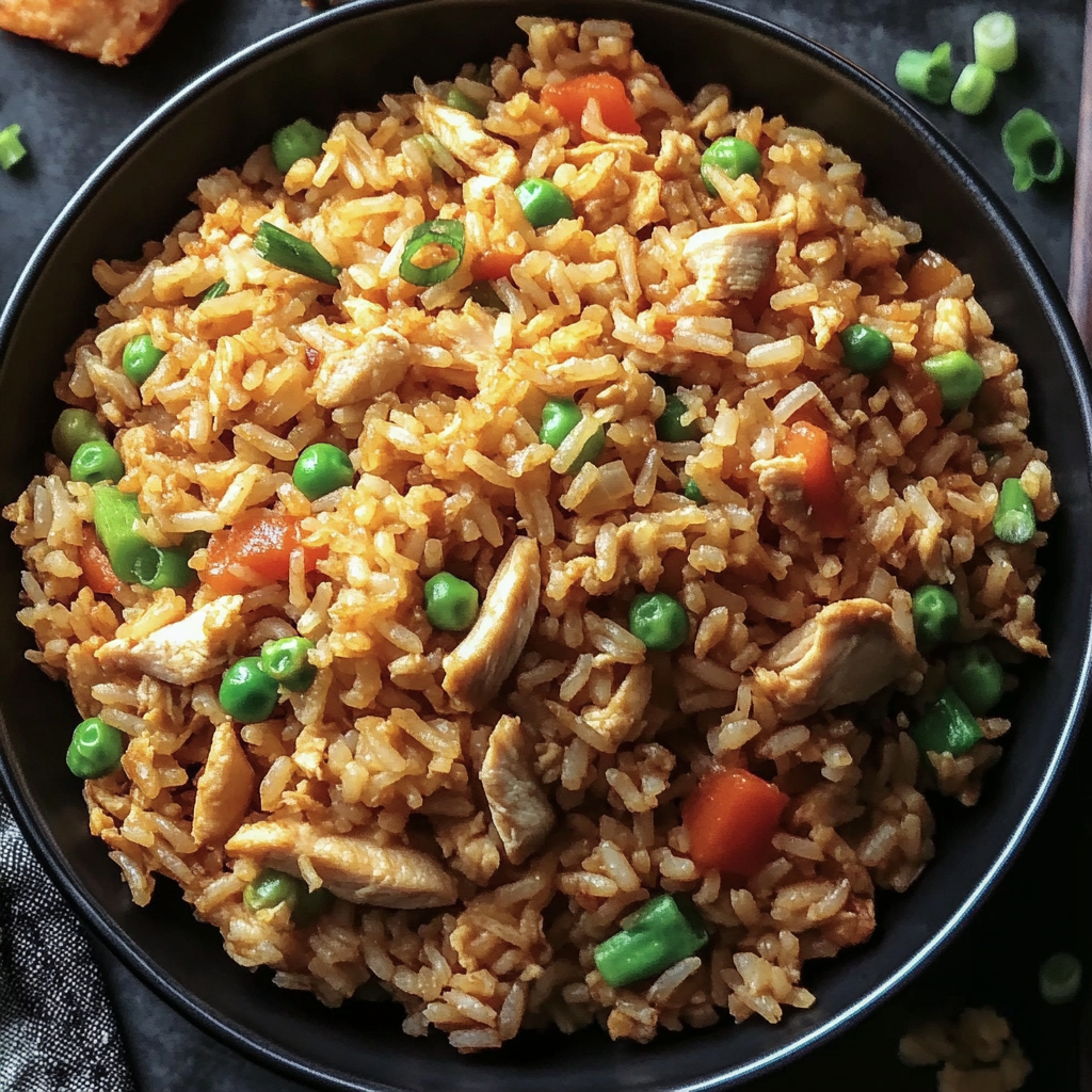 Chinese Chicken Fried Rice Recipe | Tessa Recipes