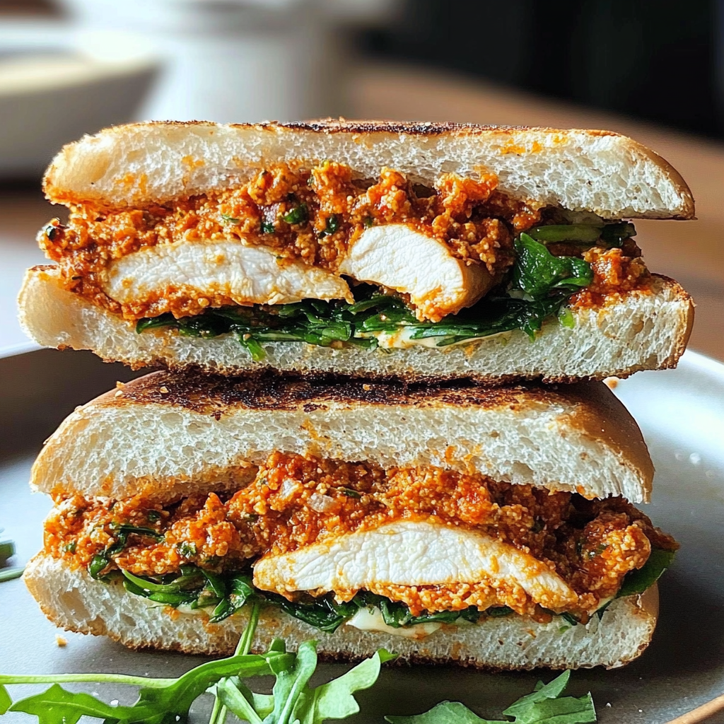 Crunchy Chicken Romesco Sandwich | Tessa Recipes