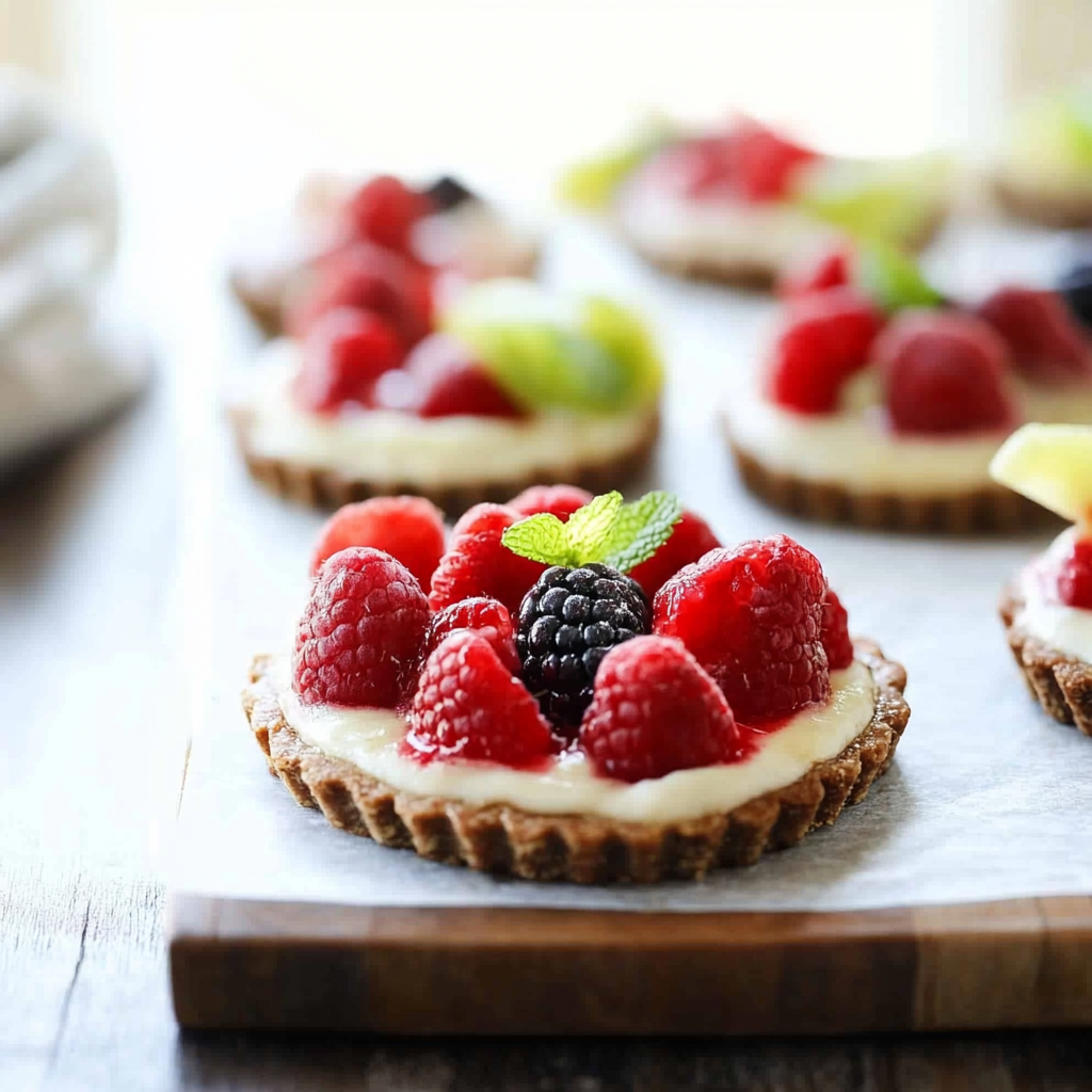 No-Bake Mini Fruit Pizzas | Tessa Recipes