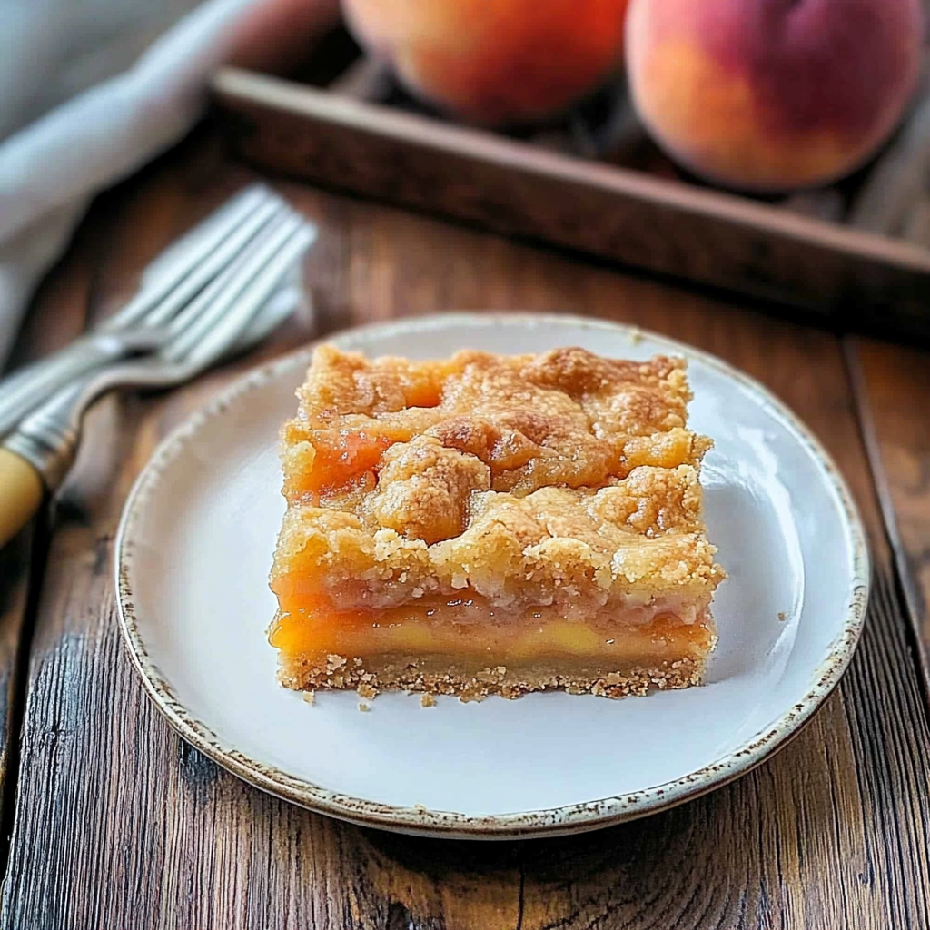 Peach Pie Bars | Tessa Recipes