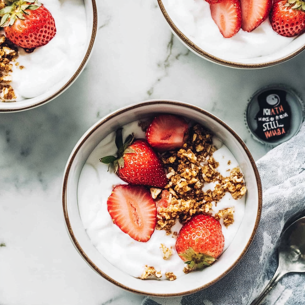 Strawberry Shortcake Yogurt Bowls | Tessa Recipes